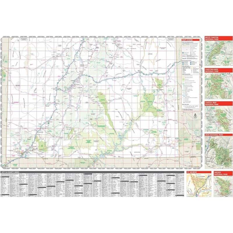 Rand McNally - Utah, Easy to Read - Folding Travel Map - The Map Shop