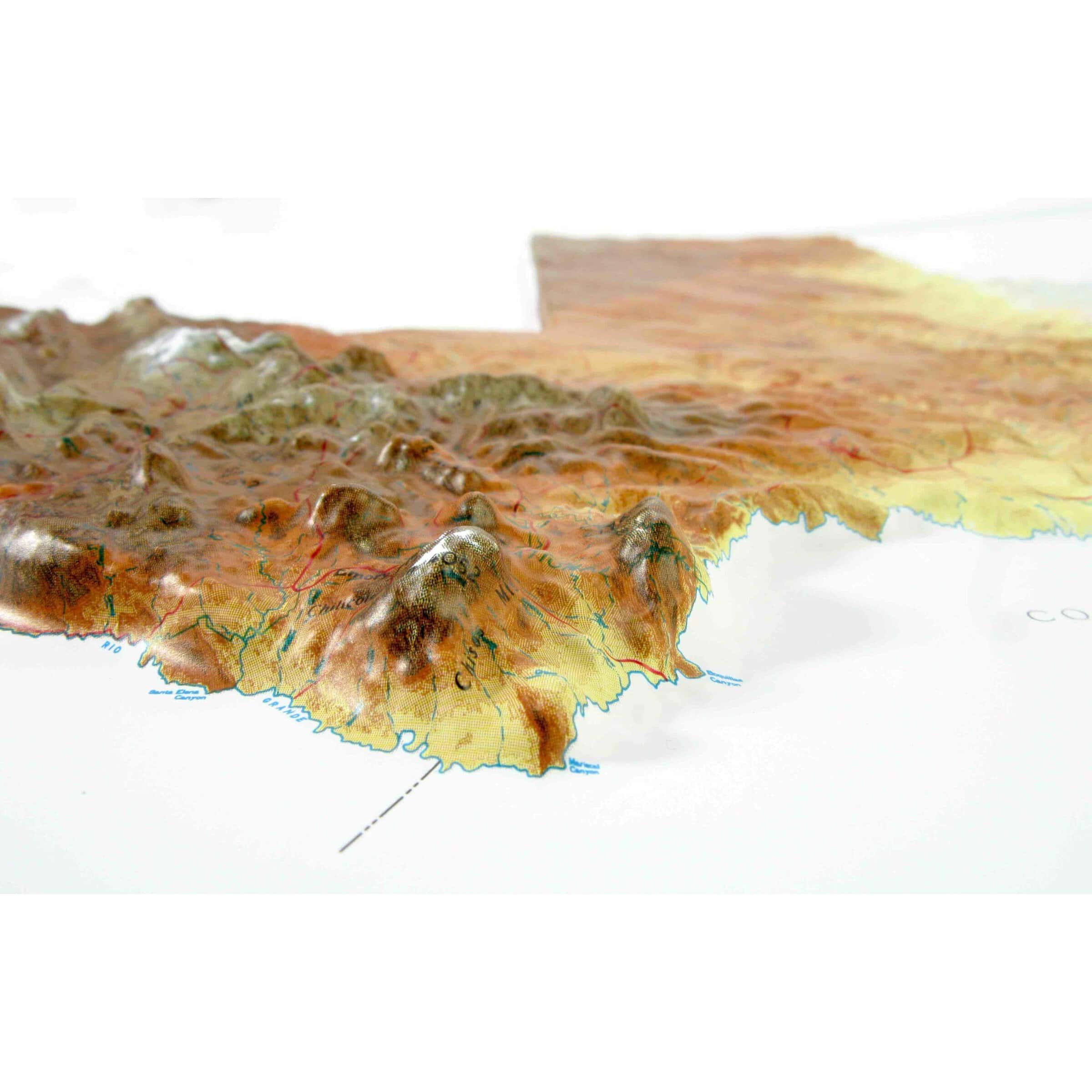 Texas Raised Relief Map by Hubbard Scientific - The Map Shop