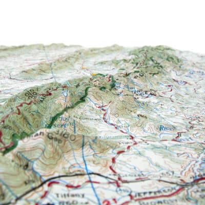 Yellowstone National Park Raised Relief Map by Hubbard Scientific - The ...