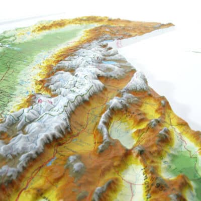 California Raised Relief Map by Hubbard Scientific - The Map Shop