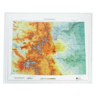 Colorado Raised Relief Map by Hubbard Scientific - The Map Shop