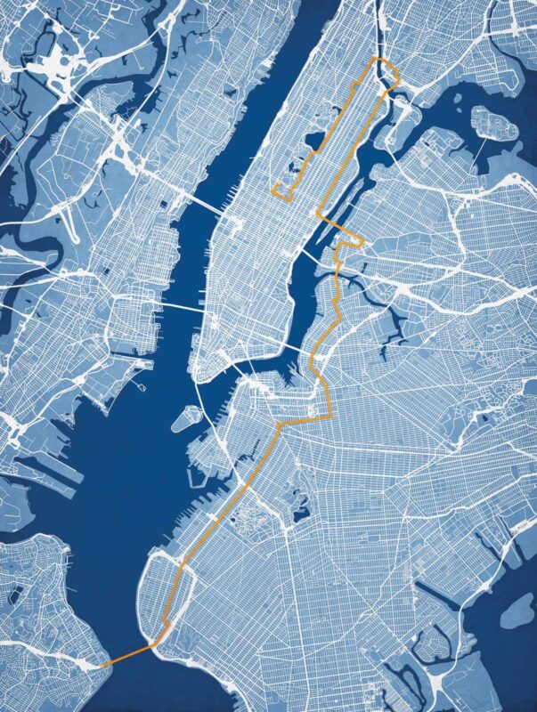 Marathon Race Course Maps: Mart Art of Marathon Courses - Map Shop