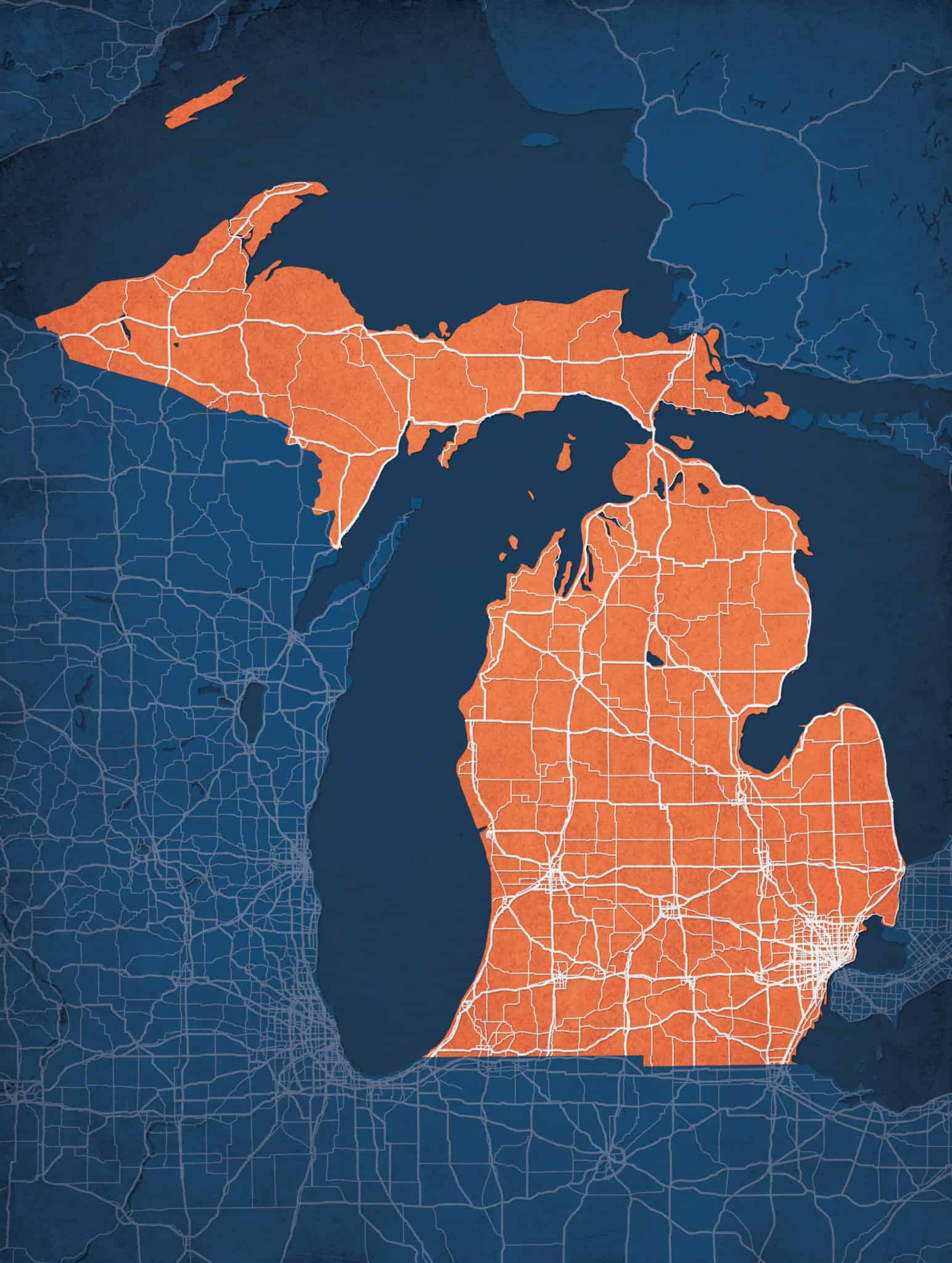 Detailed City Map Of Michigan Michigan State Maps | USA | Maps Of