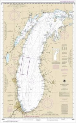 NOAA Chart - Lake Michigan (Mercator Projection) - 14901 - The Map Shop