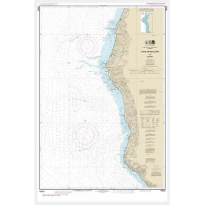 NOAA Chart - Cape Mendocino and vicinity - 18623 - The Map Shop