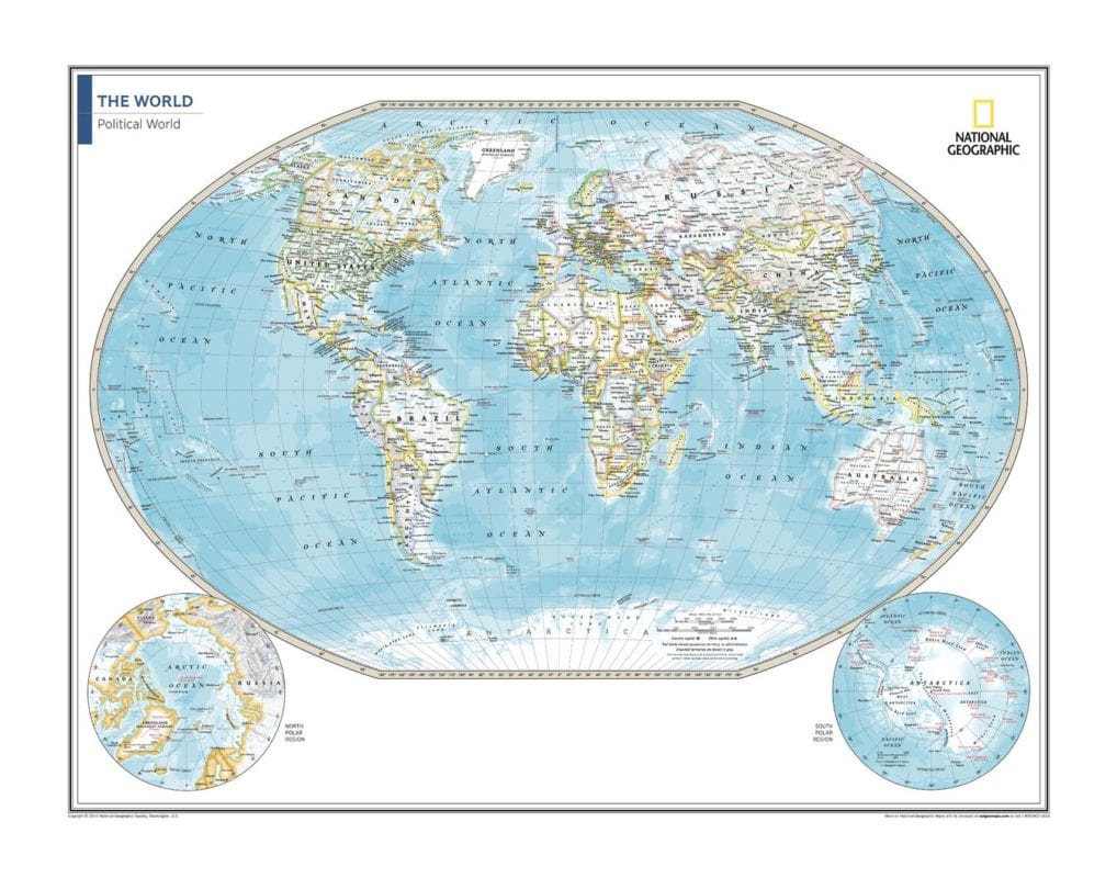 Political World Map – Atlas of the World, 10th Edition - The Map Shop