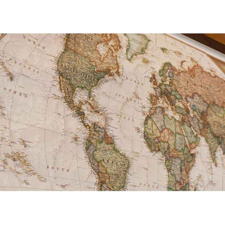 World Executive Wall Map by National Geographic - The Map Shop