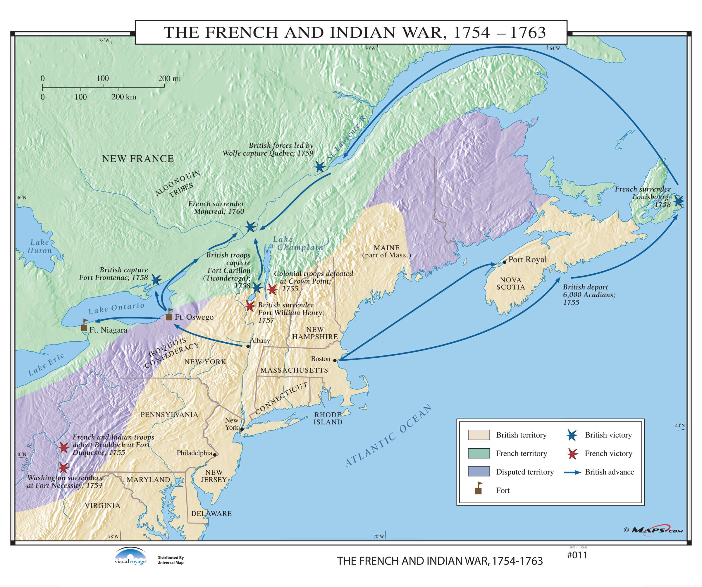 French And Indian War Flags Of 1754