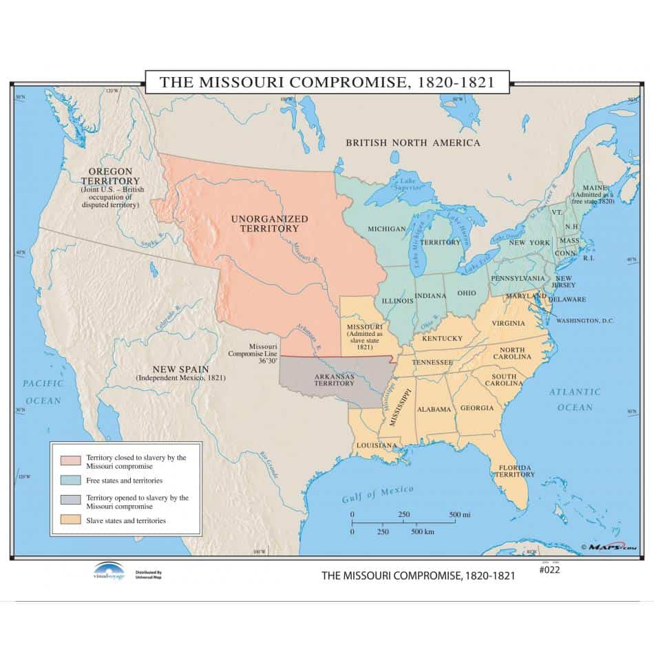 #022 The Missouri Compromise, 1820-1821 - The Map Shop