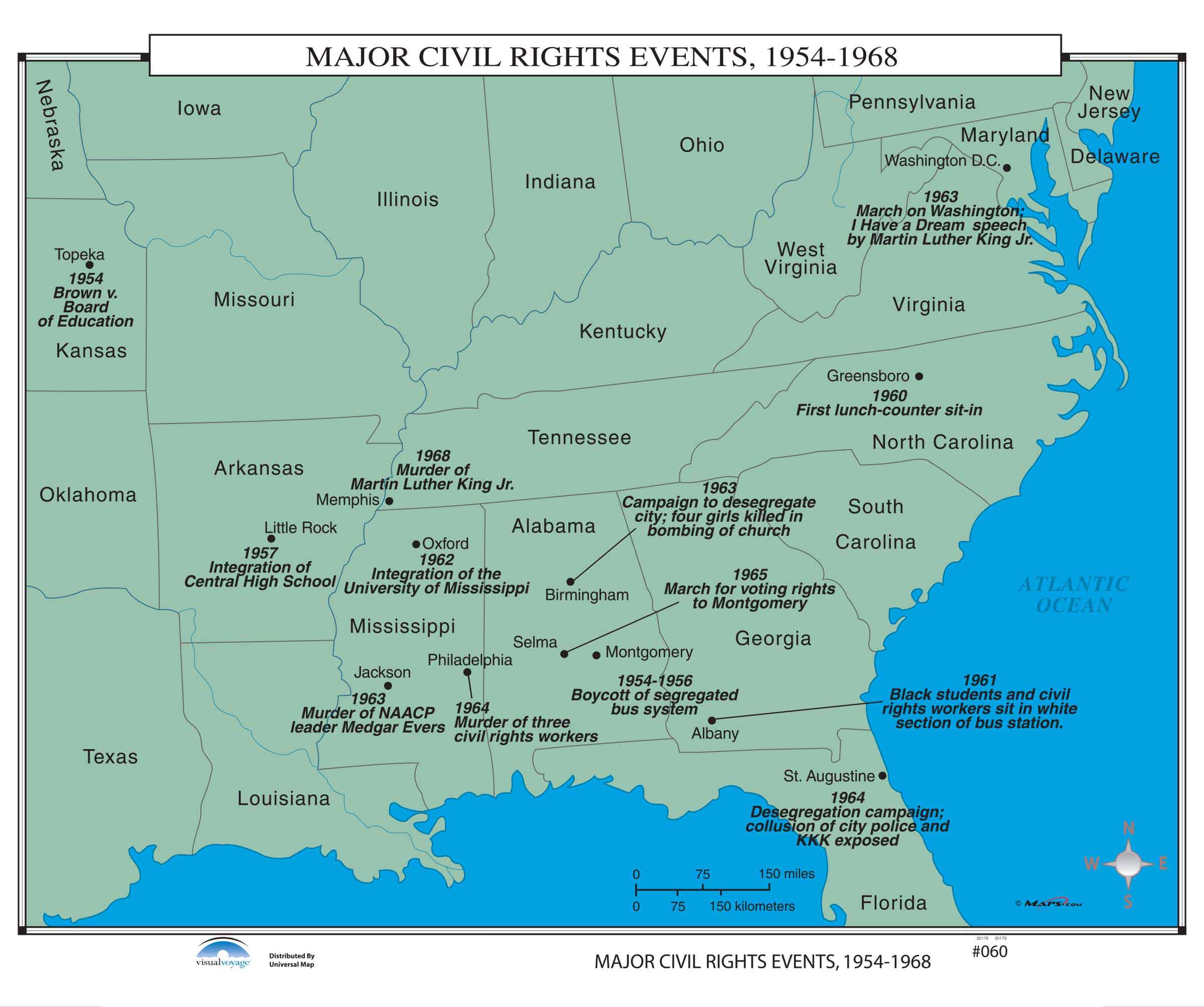 Civil Rights Movement Map