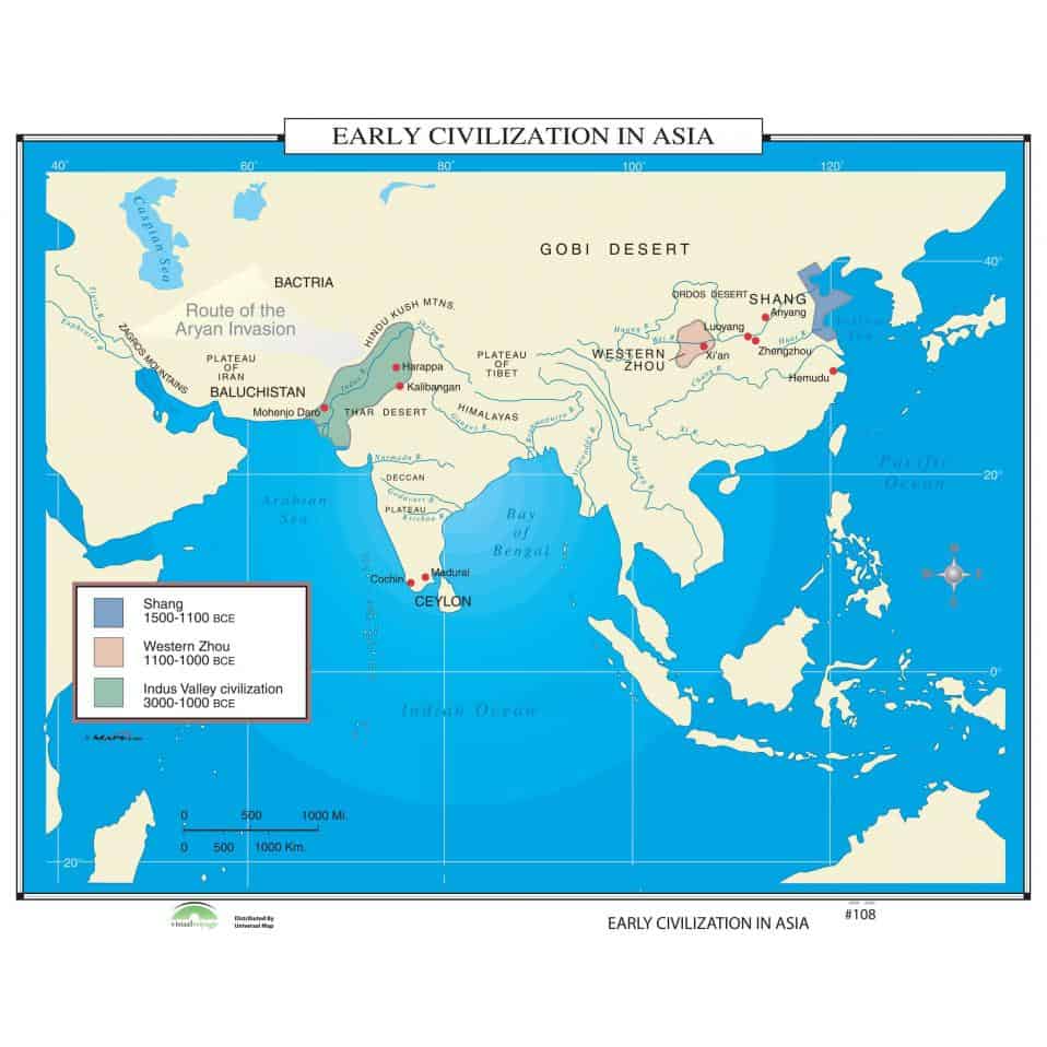 #108 Early Civilization in Asia - The Map Shop