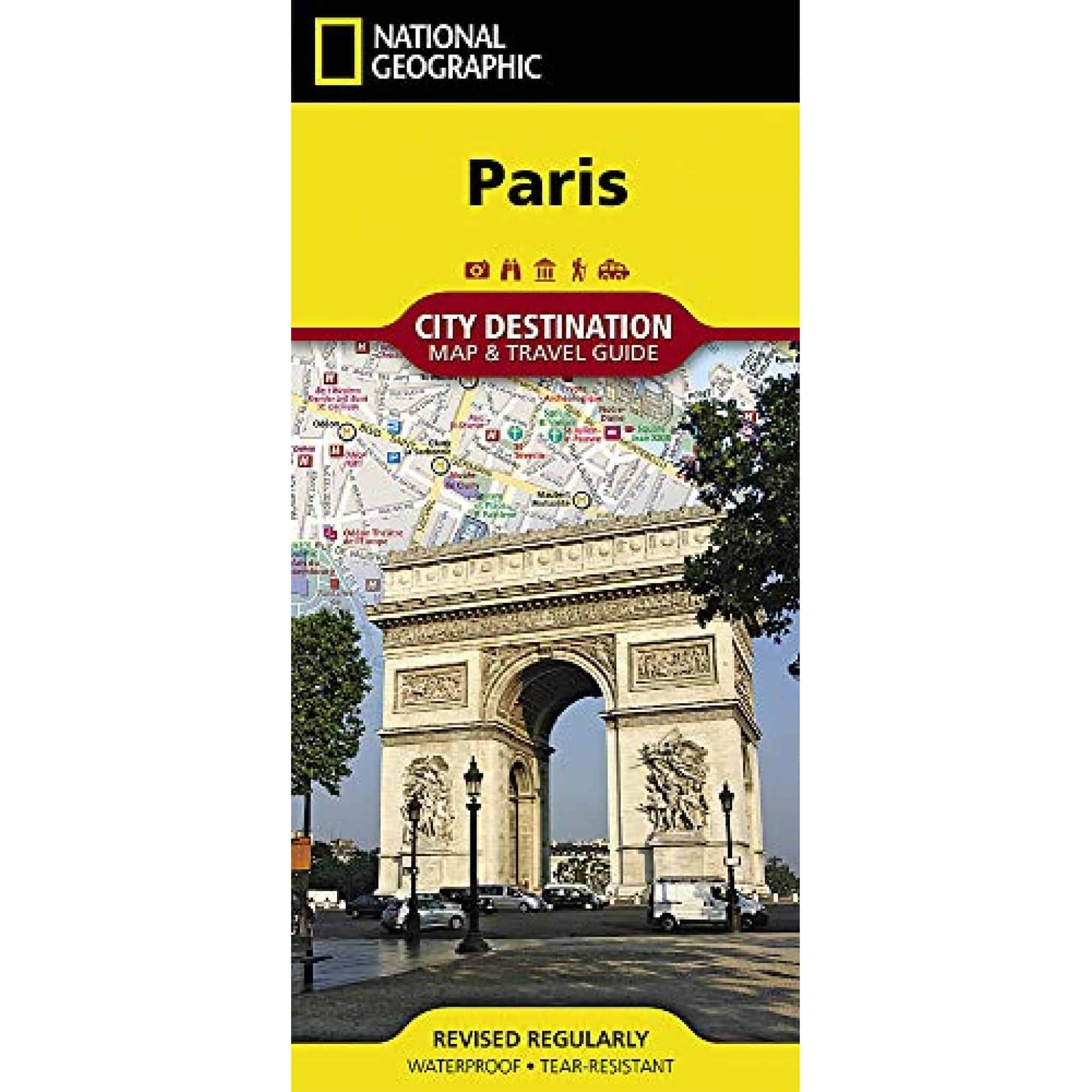 National Geographic - Paris - City Destination Folding Travel Map - The ...