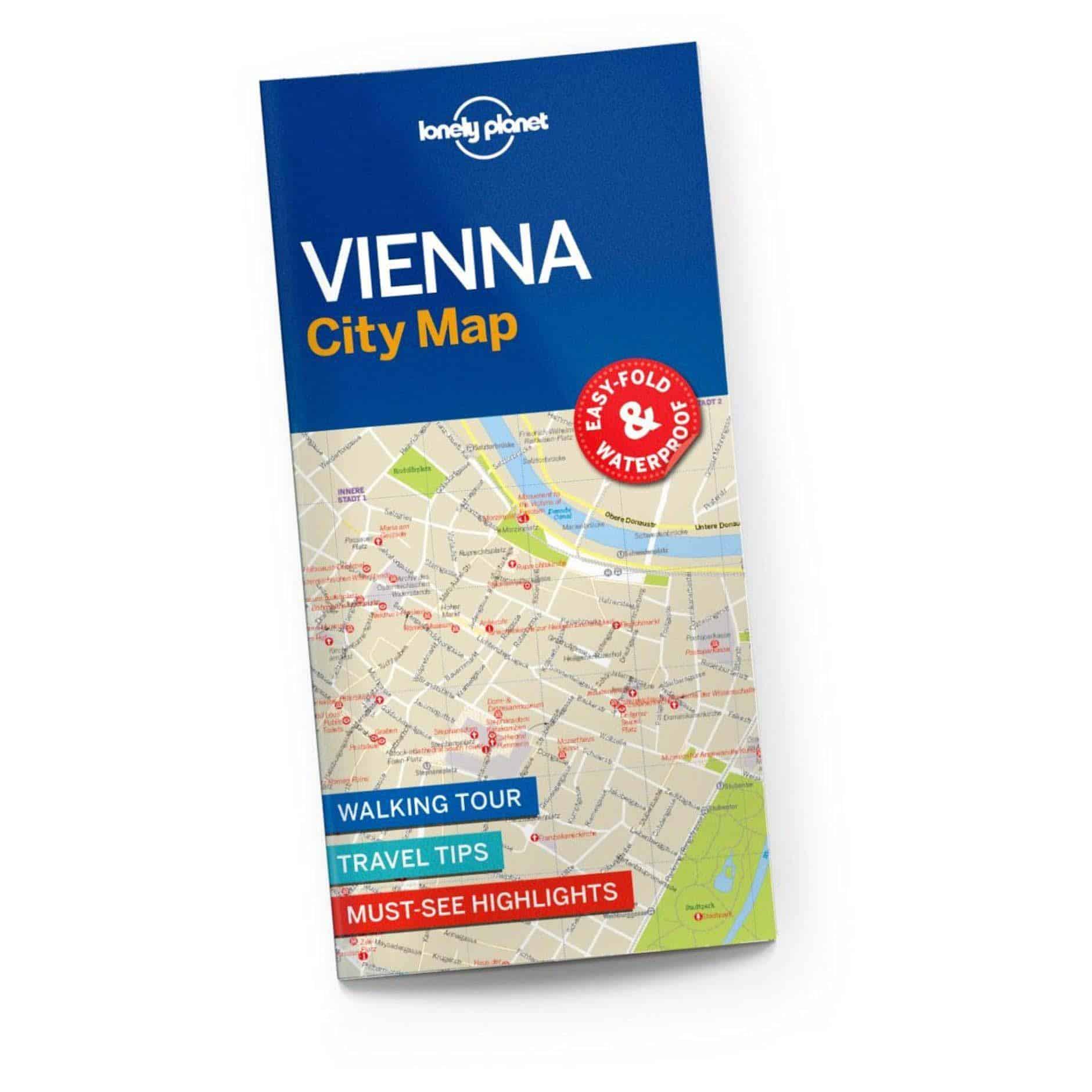 Lonely Planet - Vienna - Folding Travel Map - The Map Shop