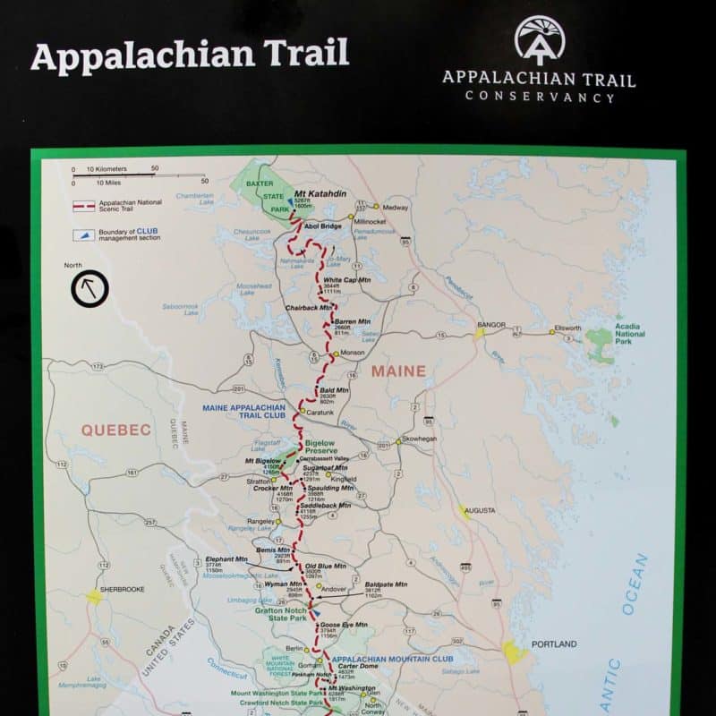 Appalachian Trail Wall Map by Mountaineers - The Map Shop