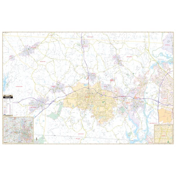 Gaston County, NC Wall Map - The Map Shop