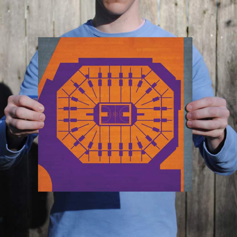 Talking Stick Resort Arena Map Art by City Prints - The Map Shop