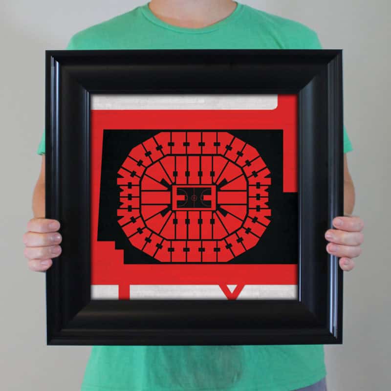 KFC Yum! Center Map Art by City Prints - The Map Shop