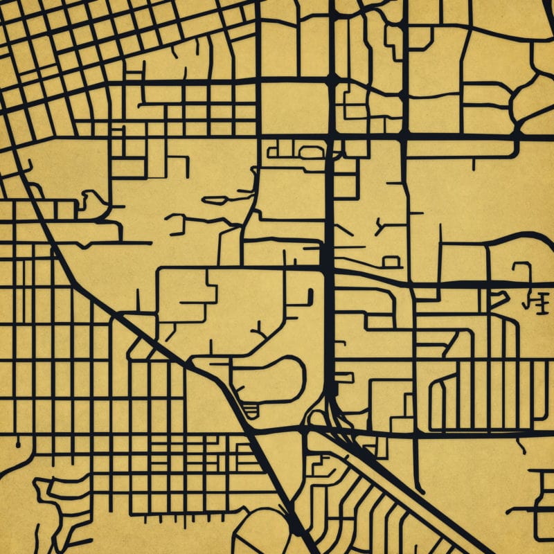 University of Colorado Boulder Campus Map Art by City Prints - The Map Shop