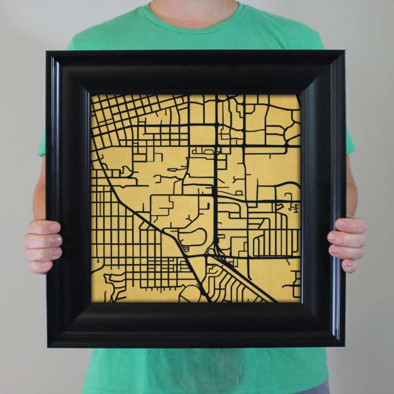 University of Colorado Boulder Campus Map Art by City Prints - The Map Shop