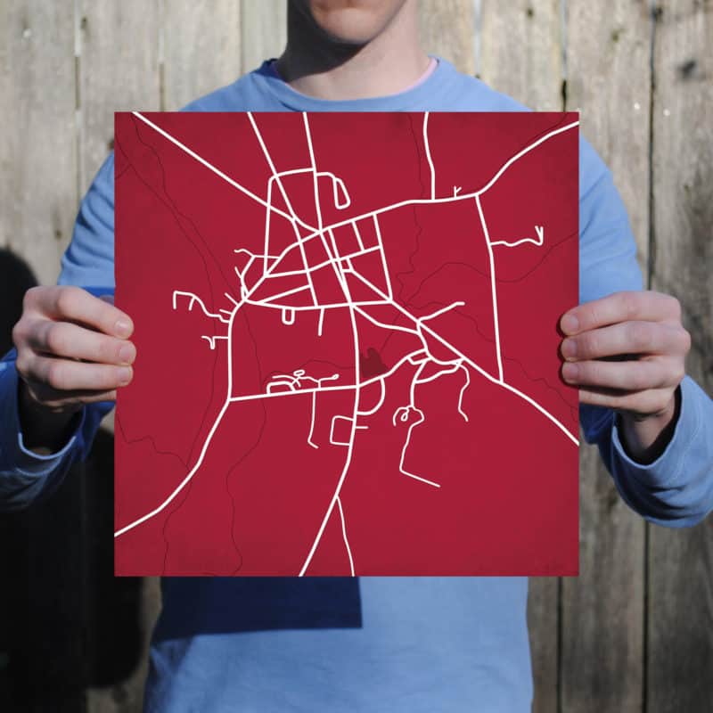 Colgate University Campus Map Art by City Prints - The Map Shop