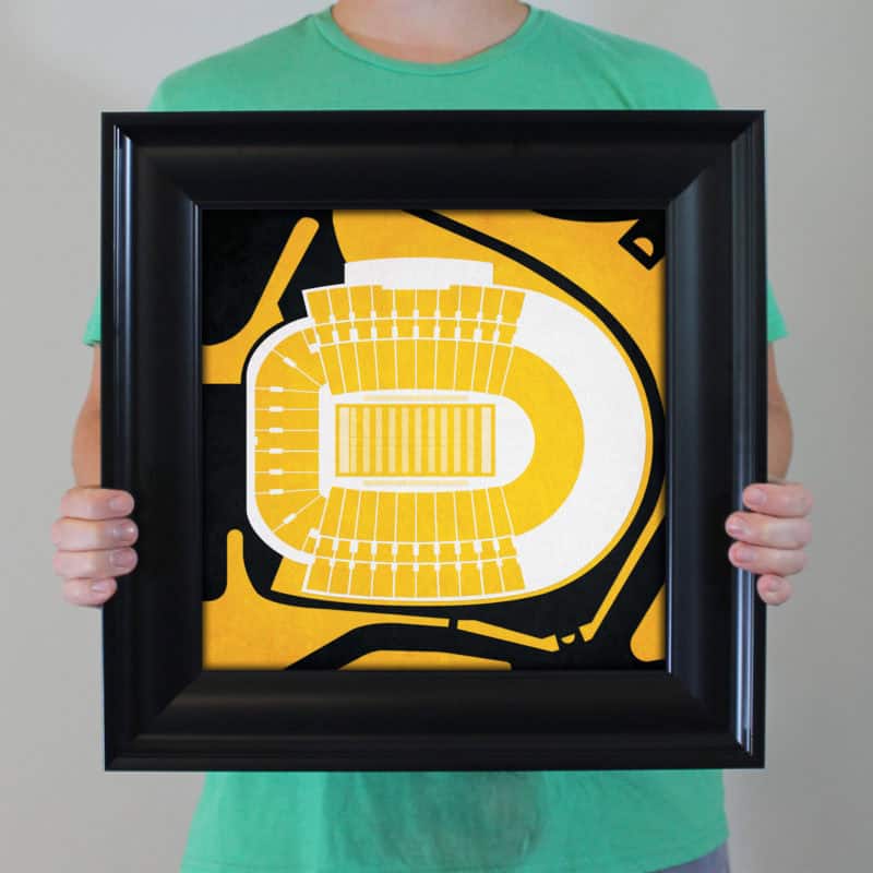 Faurot Field at Memorial Stadium Map Art by City Prints - The Map Shop