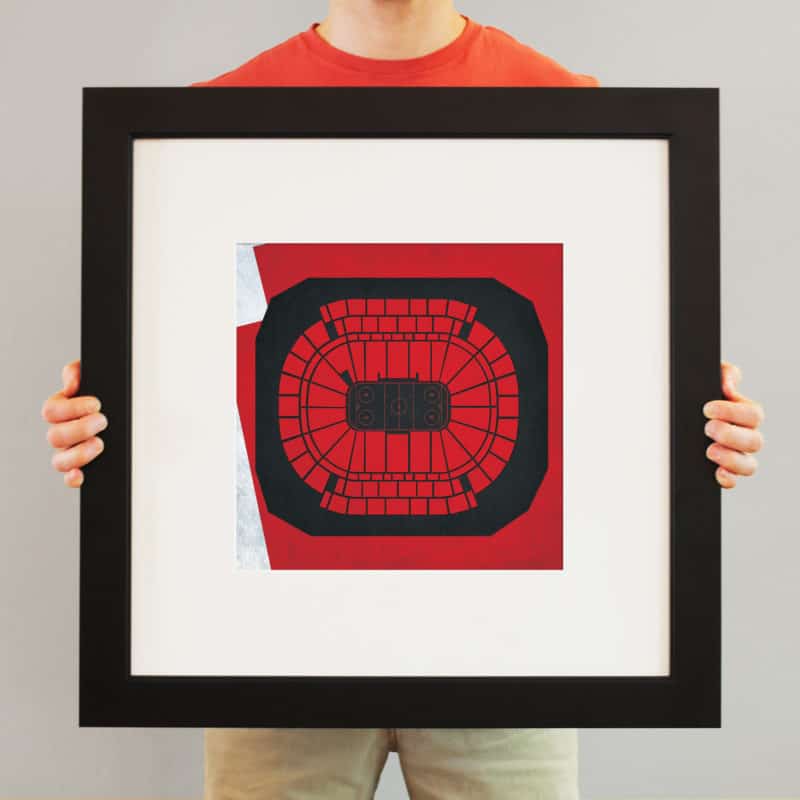 Prudential Center Map Art by City Prints - The Map Shop
