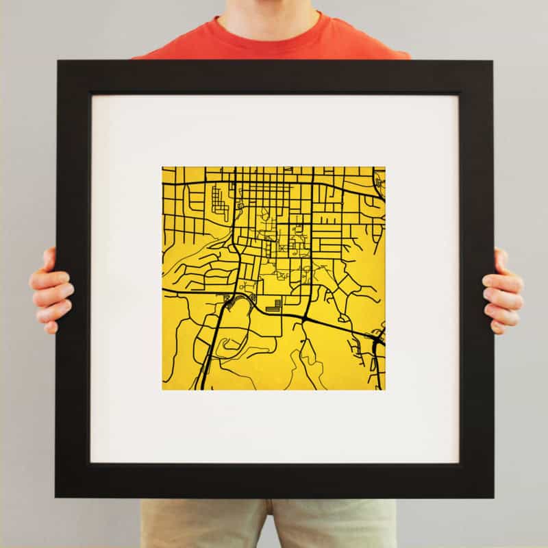 University of Missouri Campus Map Art by City Prints - The Map Shop