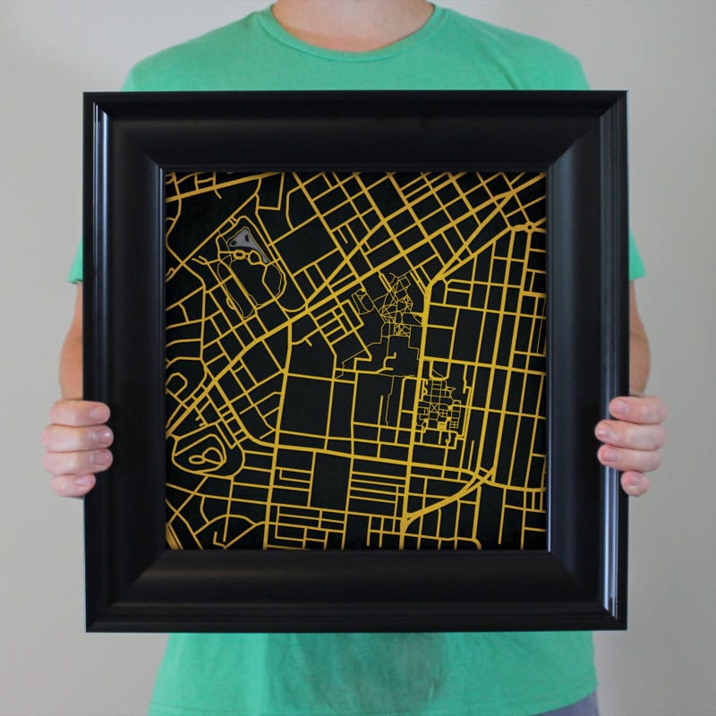 Vanderbilt University Campus Map Art by City Prints - The Map Shop
