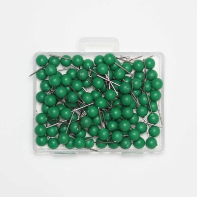 Map Push Pins - Green - The Map Shop