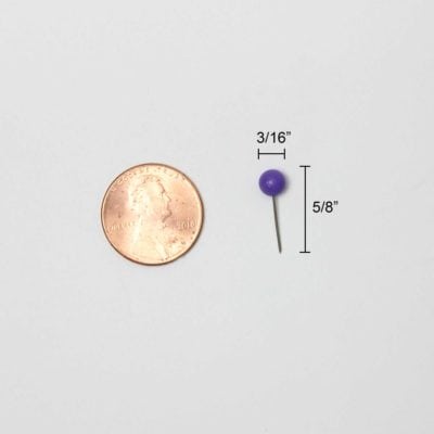 Map Push Pins - Purple - The Map Shop