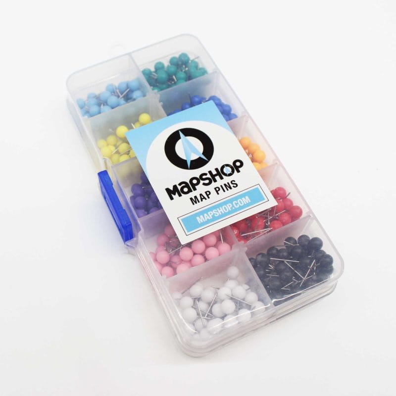 Map Push Pin Variety Pack - The Map Shop