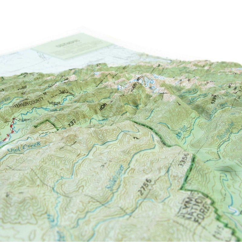Yellowstone National Park Raised Relief Map by Hubbard Scientific - The ...
