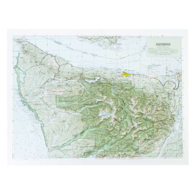 Yellowstone National Park Raised Relief Map by Hubbard Scientific - The ...