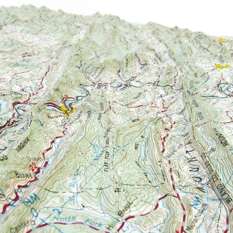 Bluefield, WV Regional Raised Relief Map by Hubbard Scientific - The ...