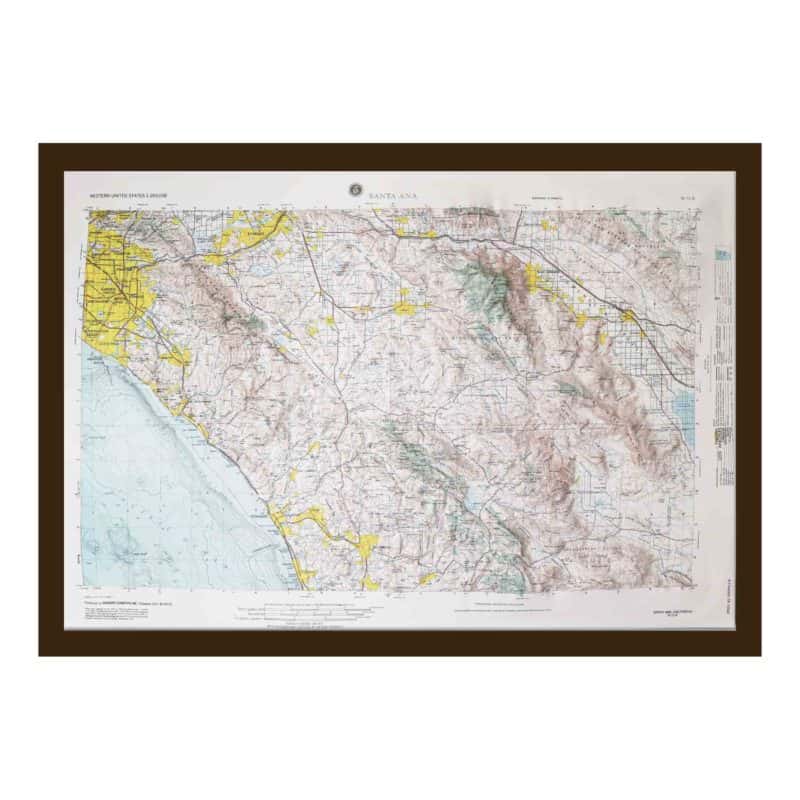Santa Ana, CA Raised Relief Map by Hubbard Scientific - The Map Shop