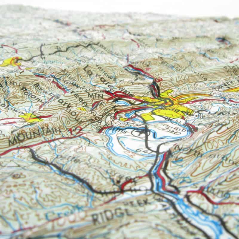 Cumberland, MD Regional Raised Relief Map by Hubbard Scientific - The ...