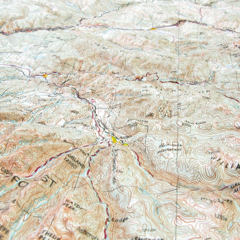 Leadville, CO Regional Raised Relief Map by Hubbard Scientific - The ...
