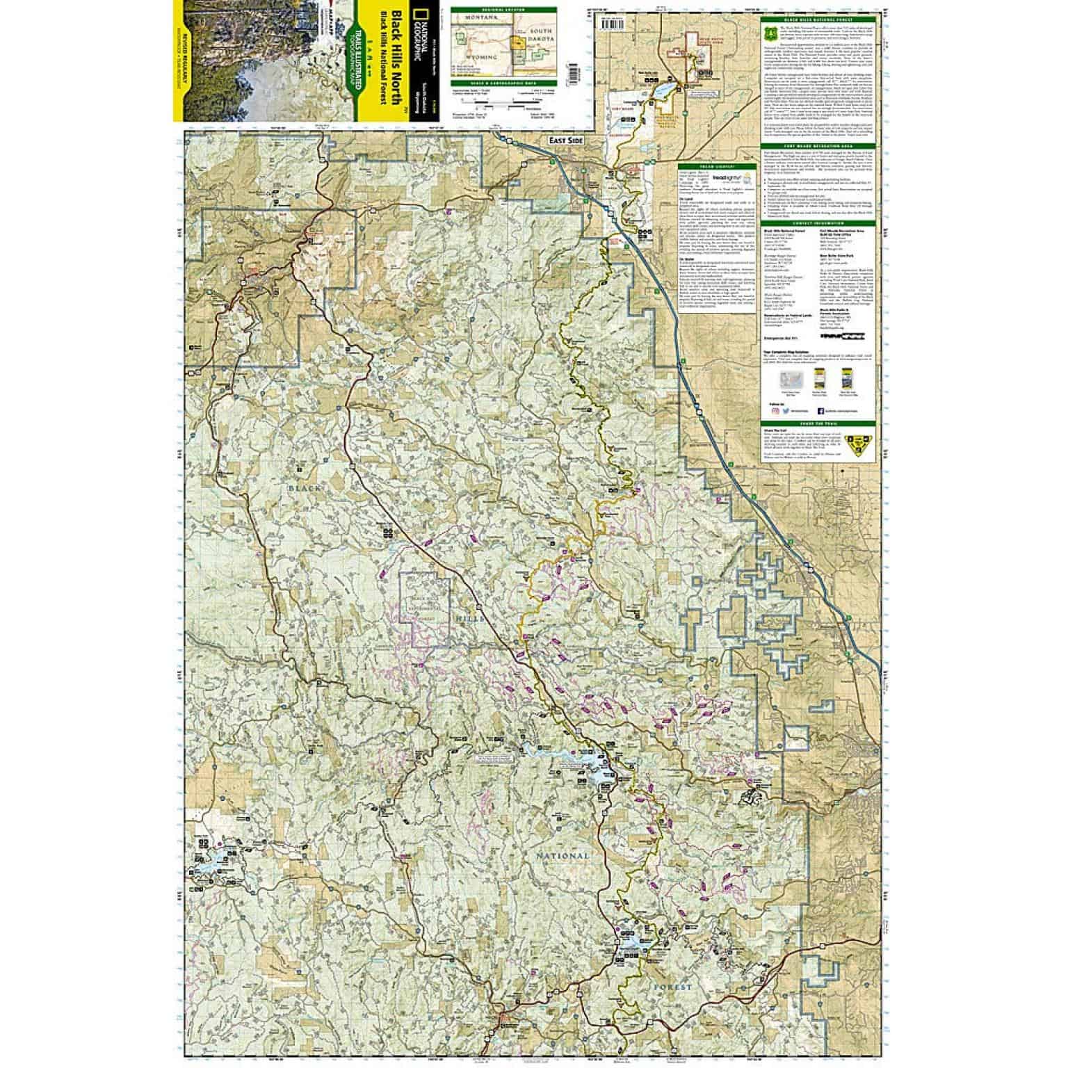 National Geographic - Black Hills North [Black Hills National Forest ...
