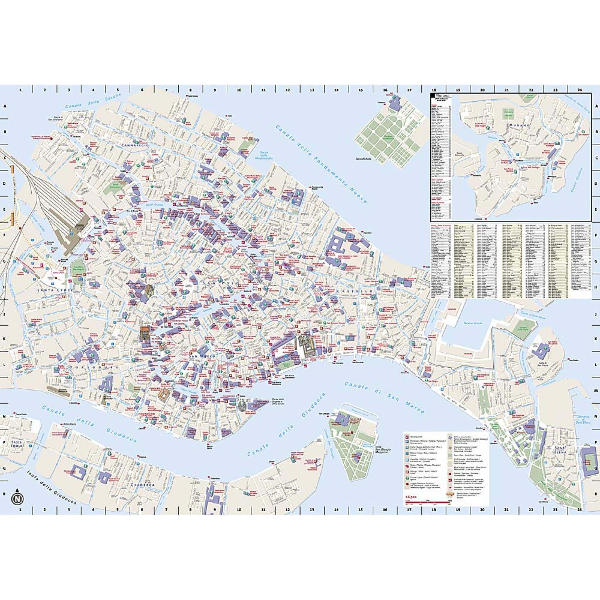 National Geographic - Venice - City Destination Folding Travel Map ...