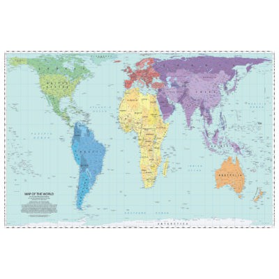 World Peters Projection Wall Map - The Map Shop
