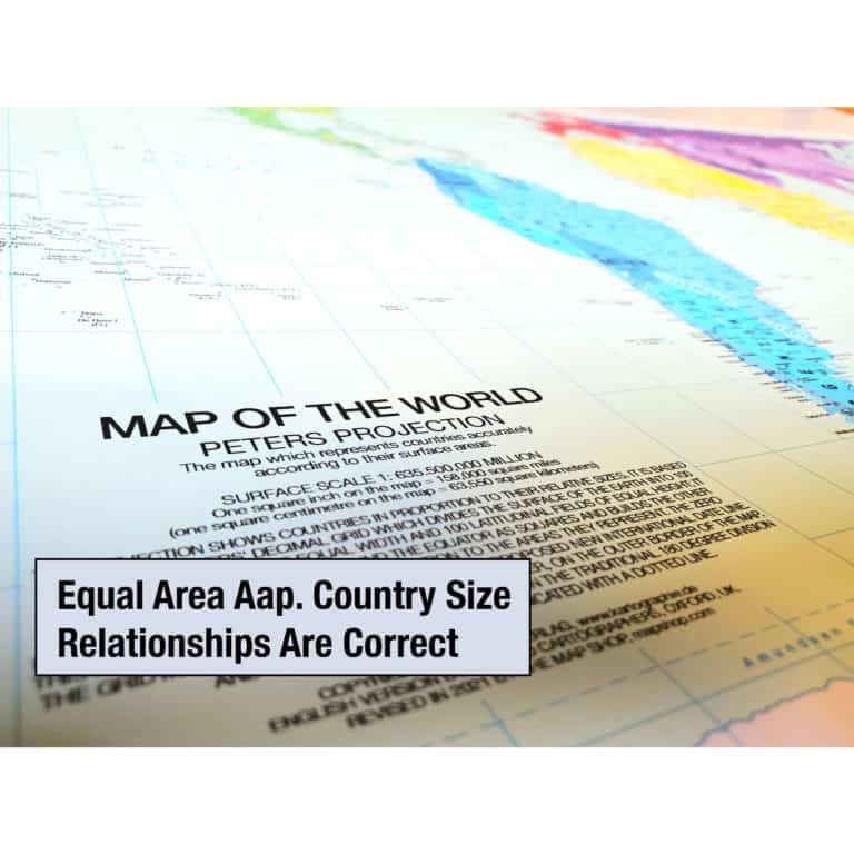 World Peters Projection Wall Map - The Map Shop