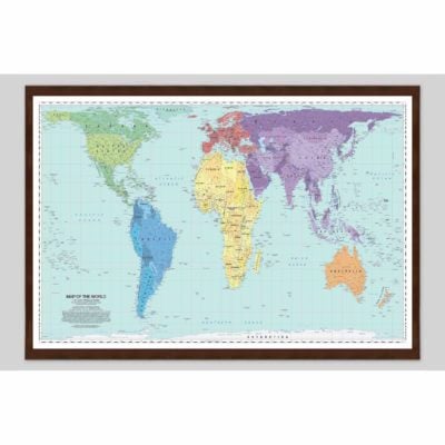 World Peters Projection Wall Map - The Map Shop