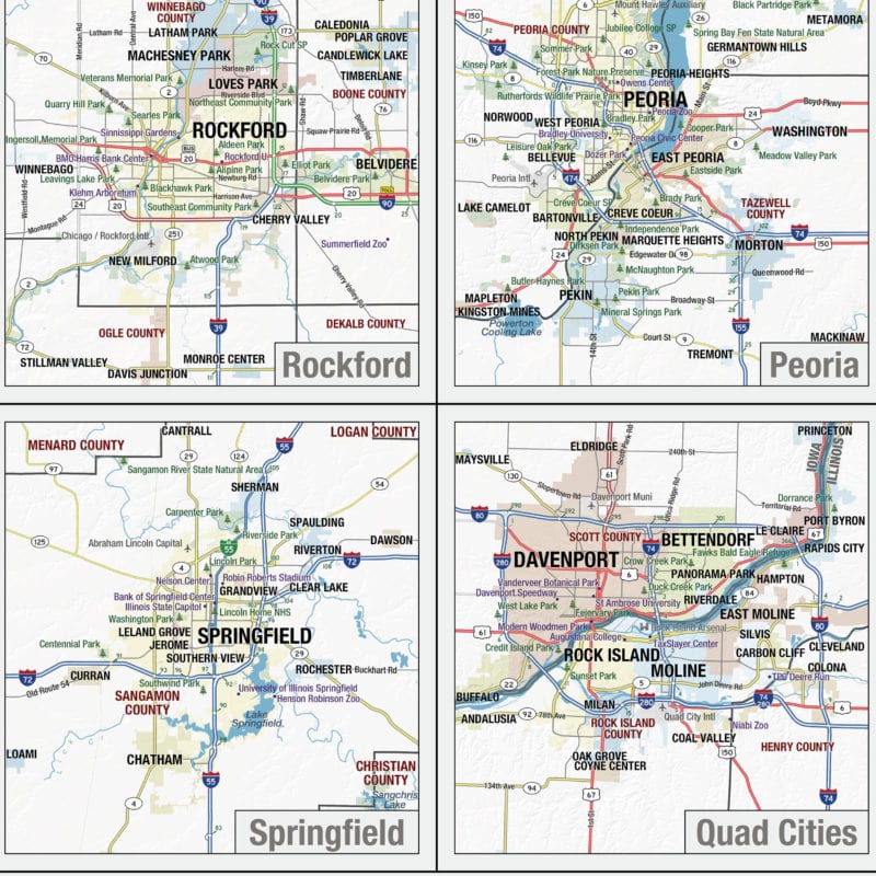 Illinois Maps - The Map Shop