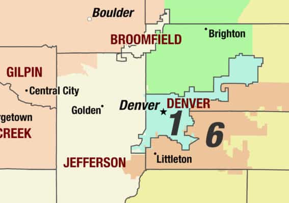 Colorado 2024 Congressional Districts Wall Map by MapShop - The Map Shop