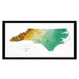 North Carolina Raised Relief Map by Hubbard Scientific - The Map Shop