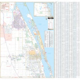 Indian River County, FL Wall Map by Kappa - The Map Shop