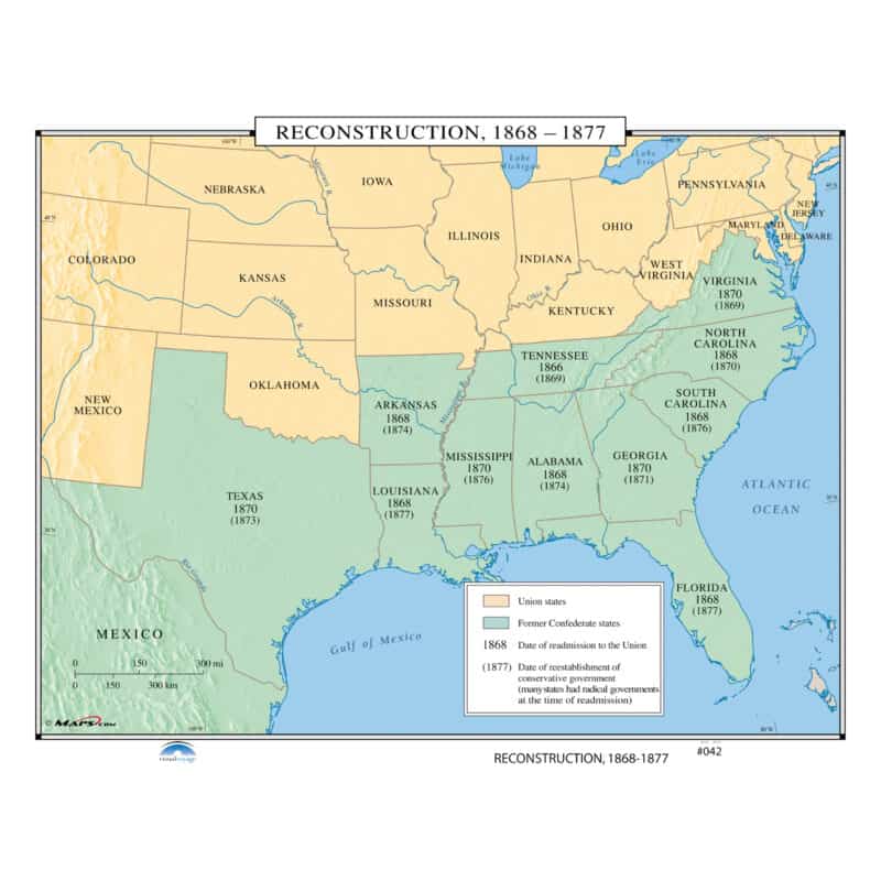 #042 Reconstruction, 1868-1877 - The Map Shop