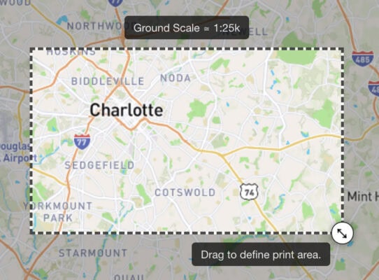 Custom USA Streets Map - The Map Shop