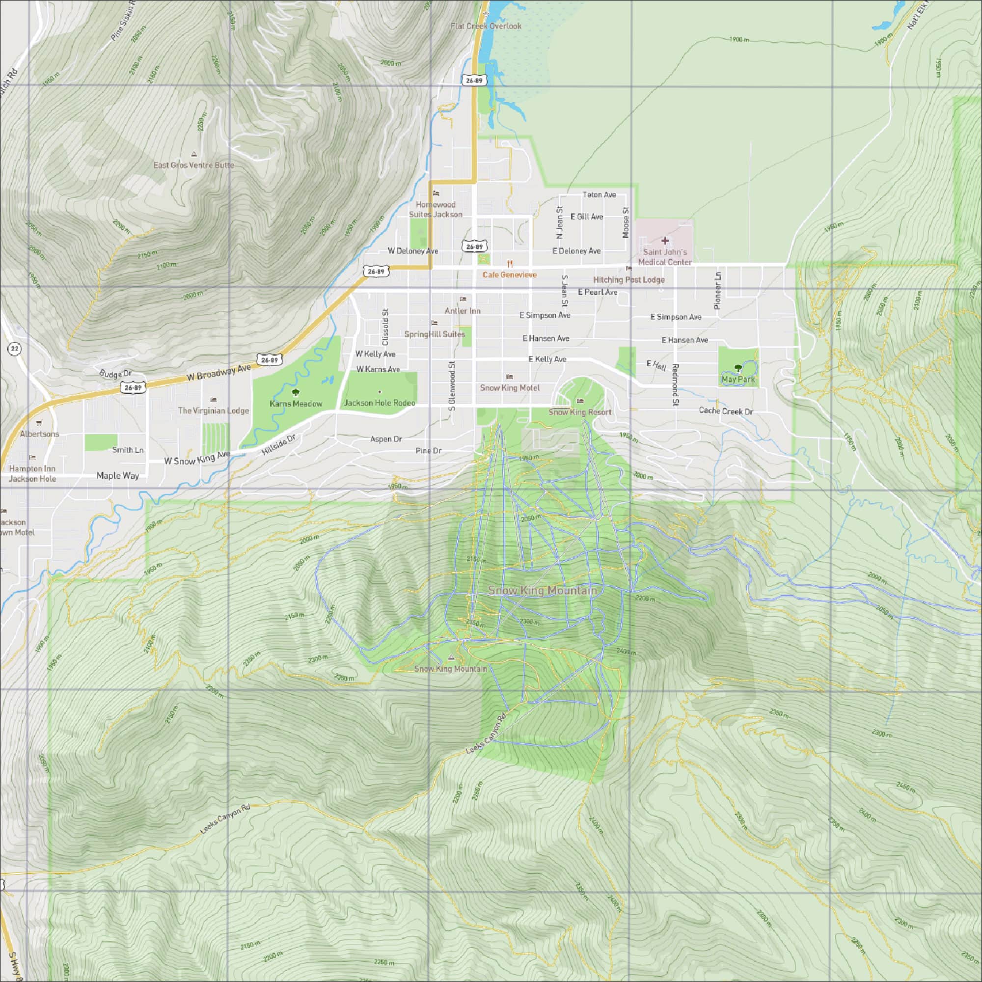 Custom World Terrain Map - The Map Shop