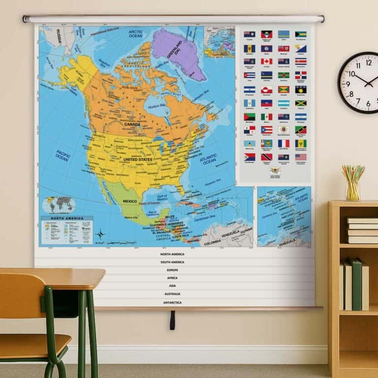 Wall Maps, Classroom Maps, 3D Relief Maps | The Map Shop